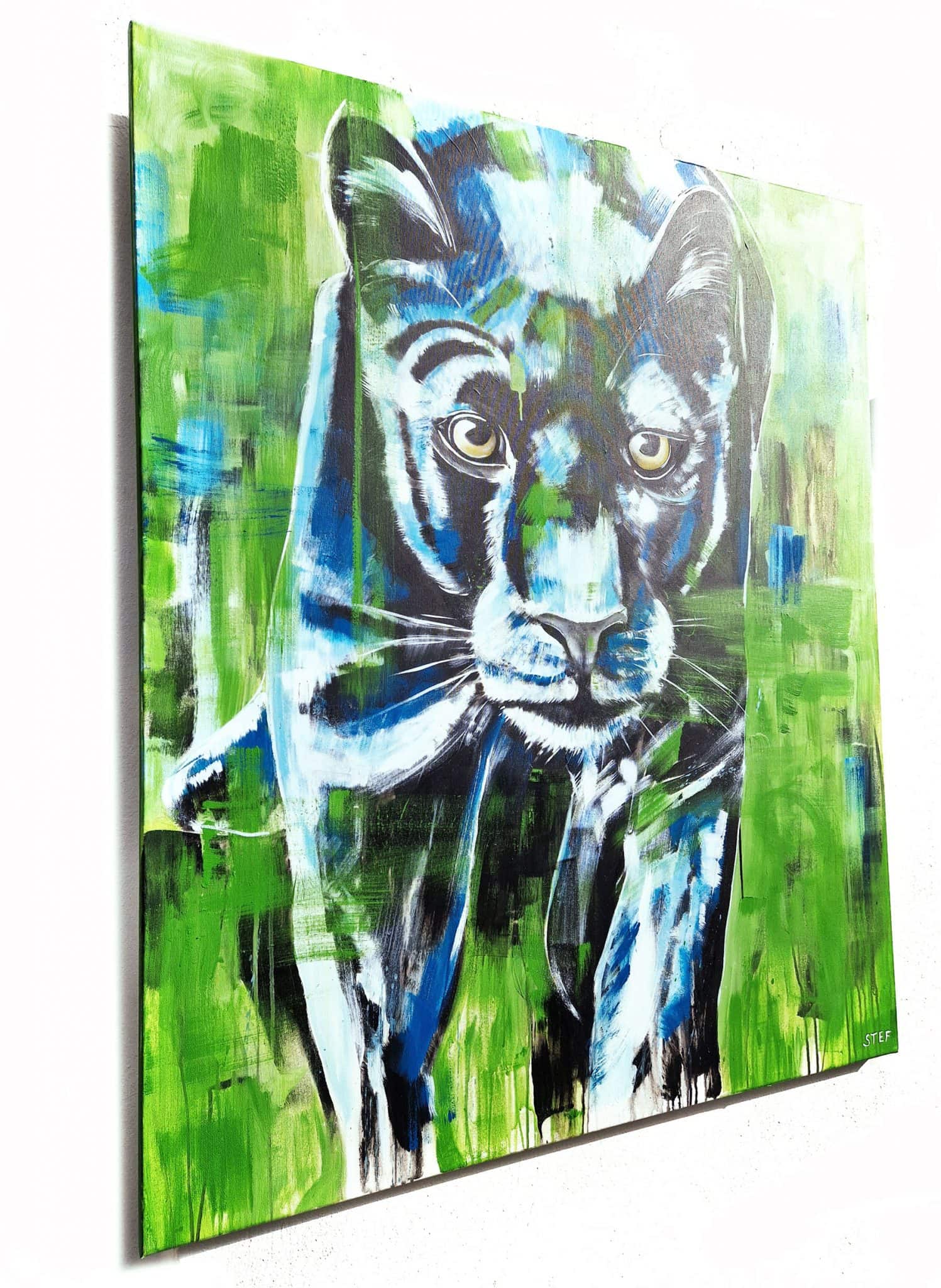 PANTHER #2 – modernes Bild auf Leinwand - Stefanie Rogge